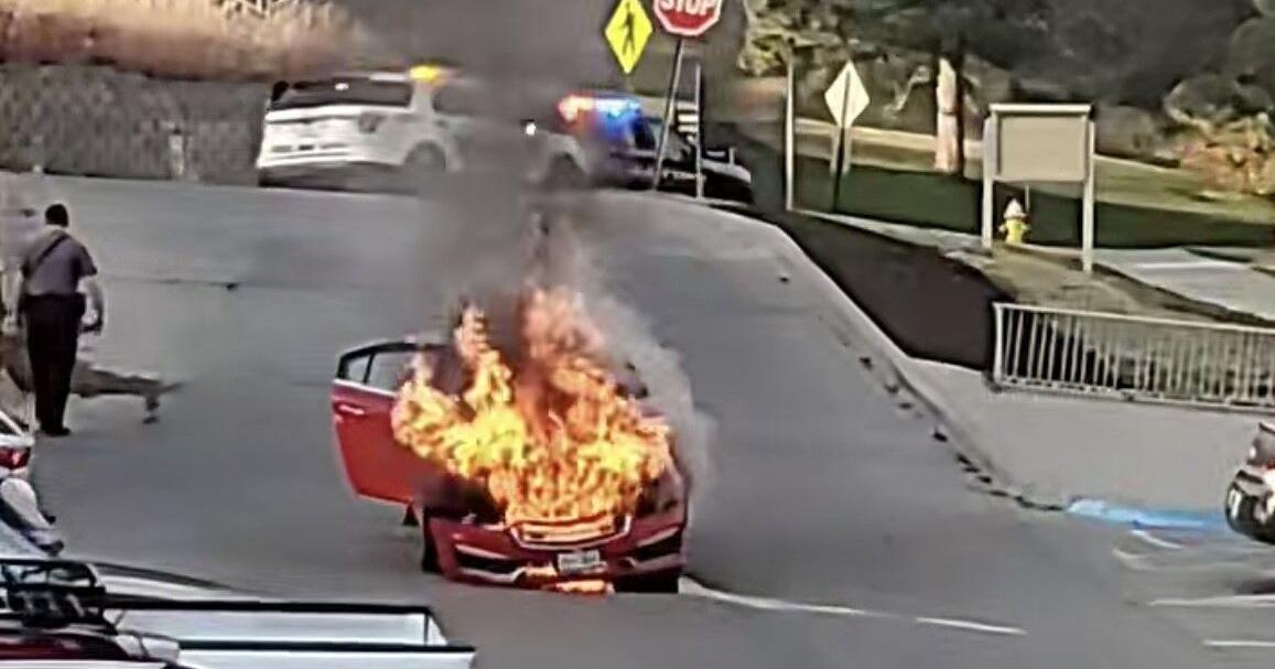 UNO Police and Public Safety responds to Thursday evening car fire ...