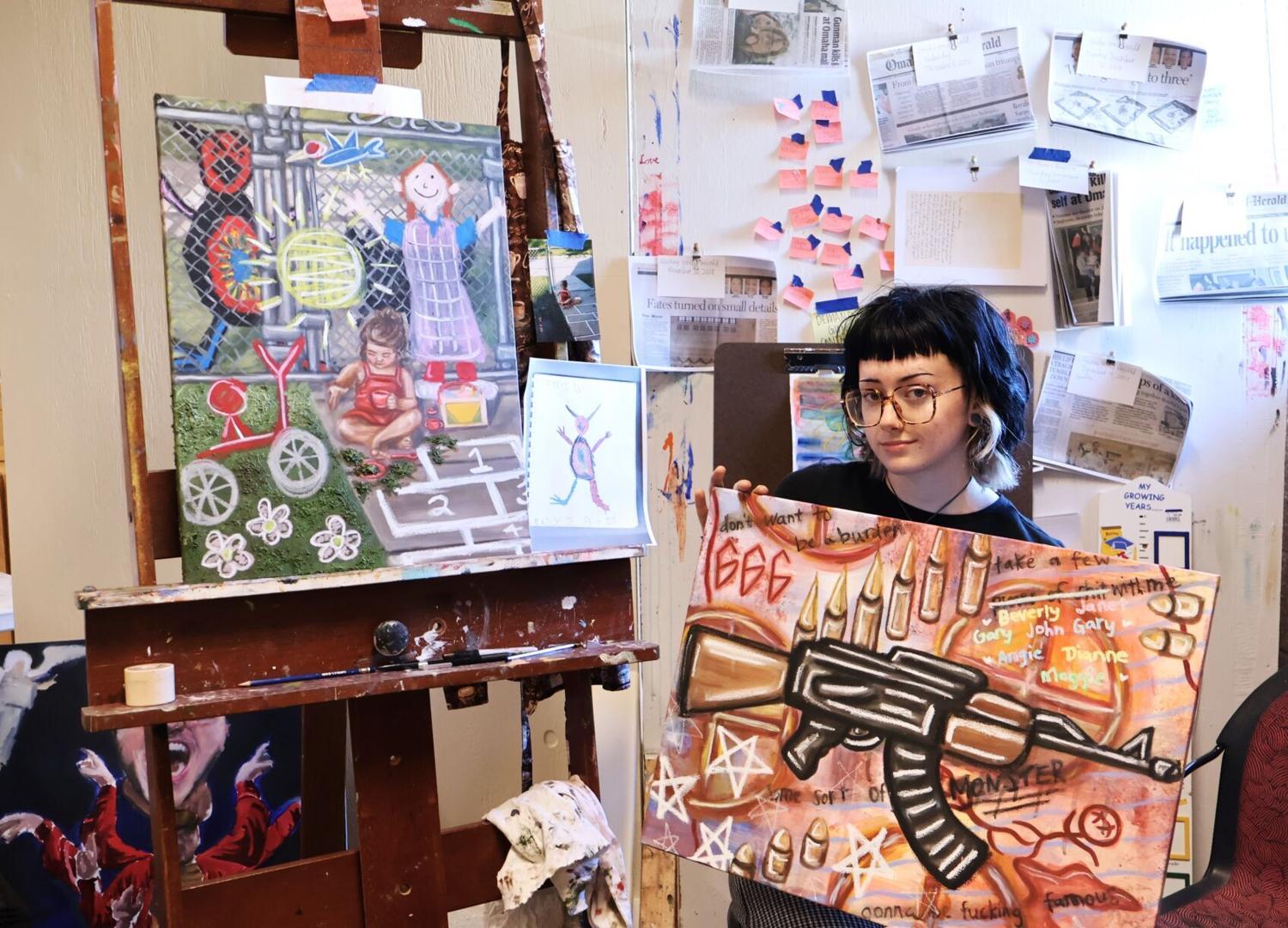 UNO artist uses past experience to make art that advocates for gun ...
