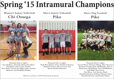 Spring ‘15 Intramural Champions | Sports | unothegateway.com