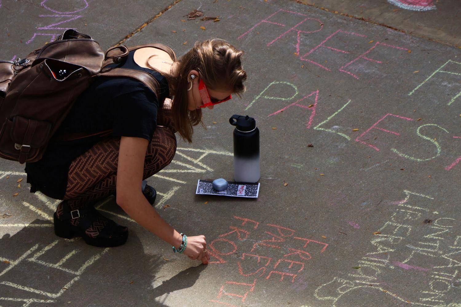 Students for Justice in Palestine host chalking event | News ...