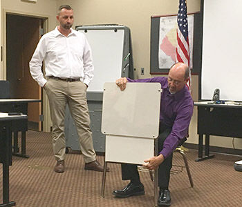 Inventors present bulletproof desk to sheriff’s office | News ...