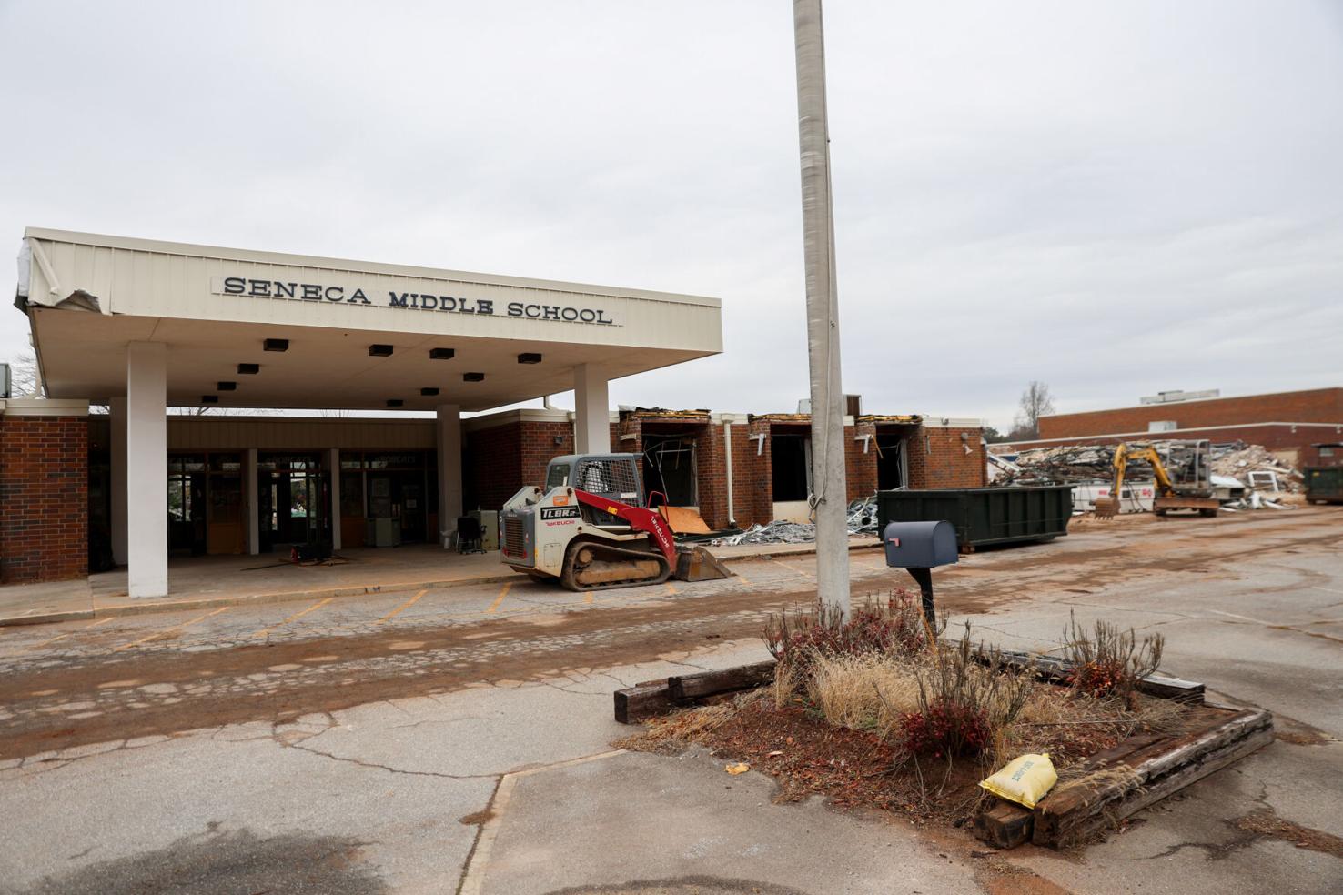 Demolition continues at former Seneca Middle School | News ...