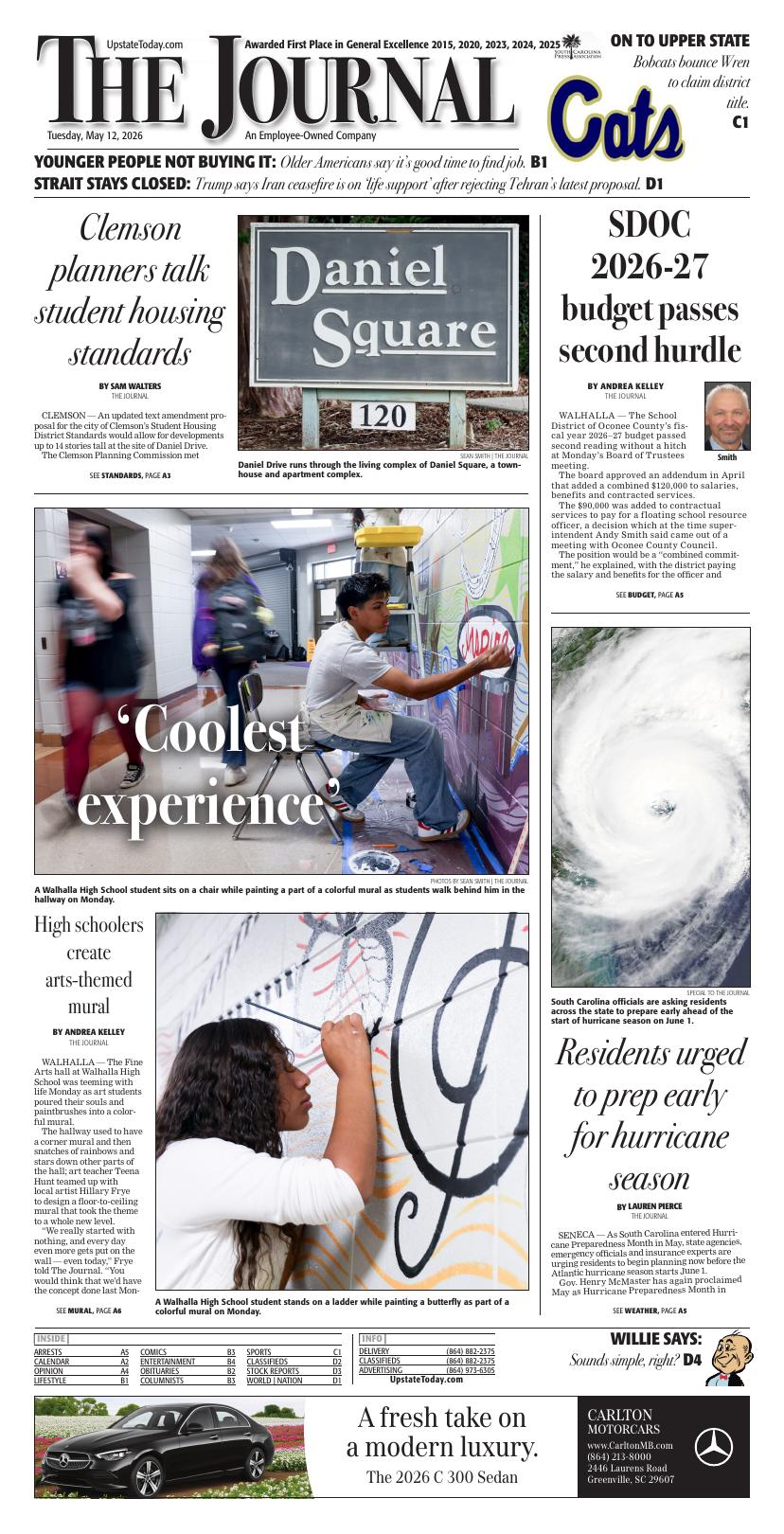Page A01 | e-Edition | upstatetoday.com