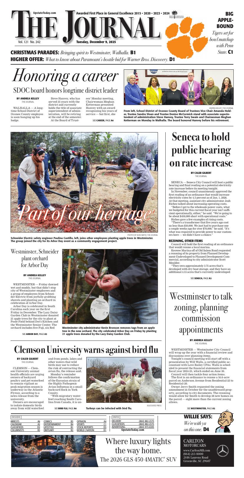 Page A01 | e-Edition | upstatetoday.com