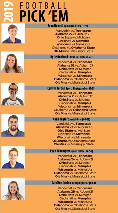 Pick'Ems Week 14 | Sports | utdailybeacon.com