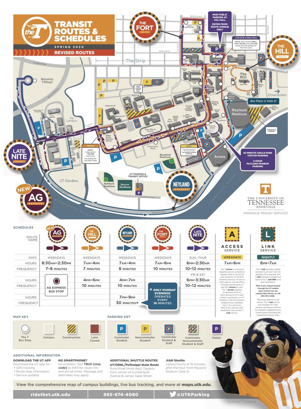 Water break prompts adjustment of several UT bus routes | Campus News ...