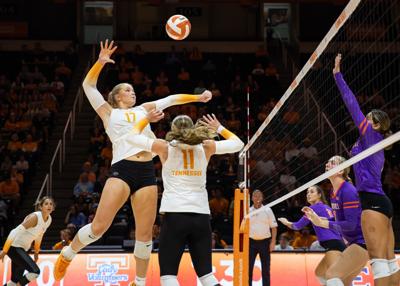 Lady Vols defend home court against Evansville | Volleyball ...