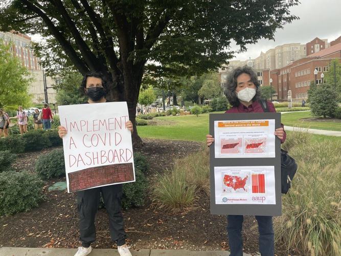 In heated rally during Chancellor’s Flagship Address, staff and faculty ...