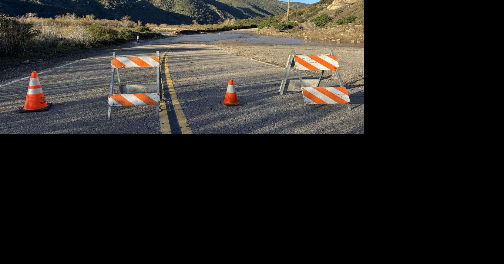 Mending Matilija: Temp repairs to damaged Matilija Canyon Road to get ...