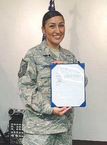 Cottonwood's Desiree' Marie Sanchez promoted to Master Sergeant ...