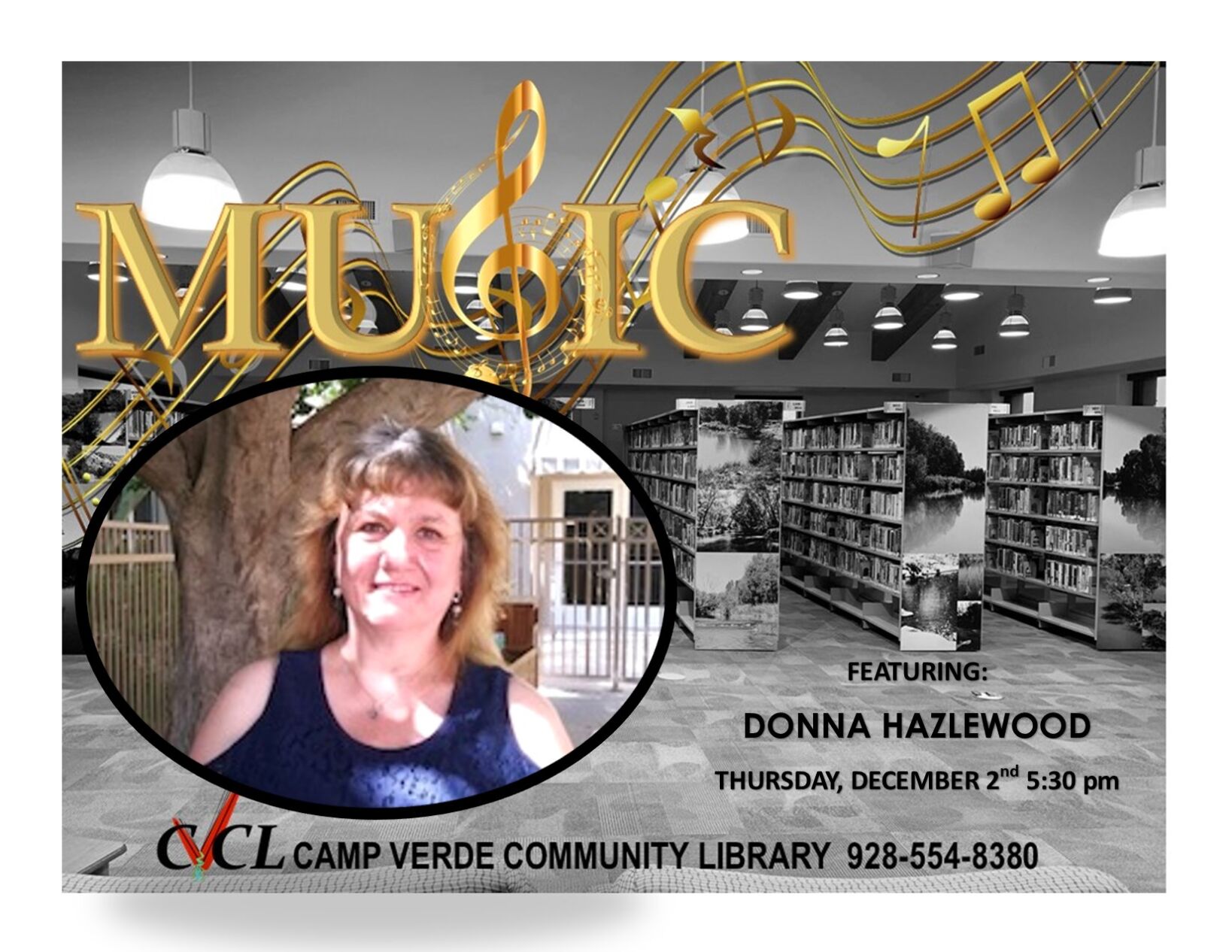 Camp Verde Library to host free concert featuring Donna Hazlewood Dec ...