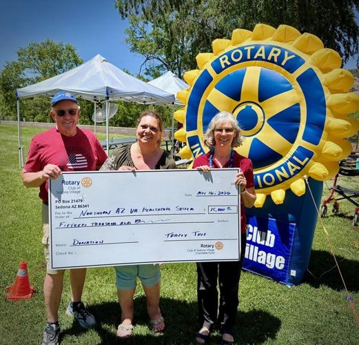Rotary Club of Sedona Village Presents $15,000 Check at Veterans ...