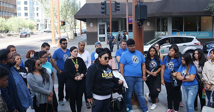 Protesters demand end to Phoenix police crime-suppression sweeps on ...