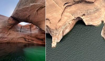 Geological feature 'Double Arch' collapses at Lake Powell | Regional ...