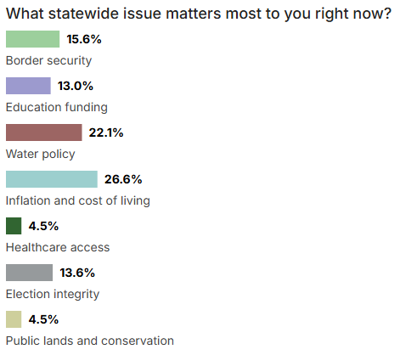 Poll results: What statewide issue matters the most to you right now ...