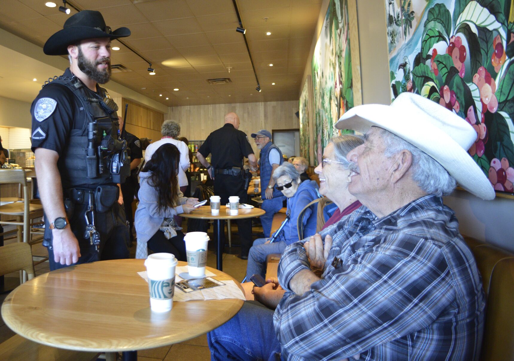 Camp Verde Marshals assist baristas at 'Coffee with a Cop' | News ...