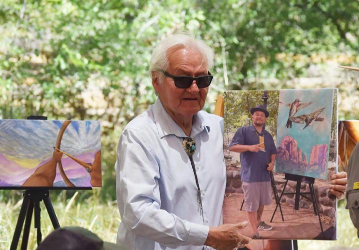 Charles Decker's painted hummingbirds still buzz in his father's ears ...