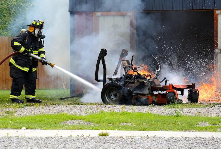 Zero turn lawn mower catches fire | Timesjournal | vintonjacksoncourier.com