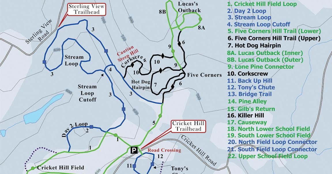 Cricket Hill trails get new signs and map | Local News | vtcng.com