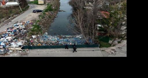 polluted river poland