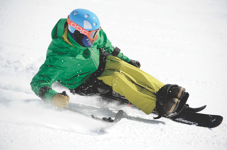 Monoskiers visit Stowe, put on a show | Outside | vtcng.com