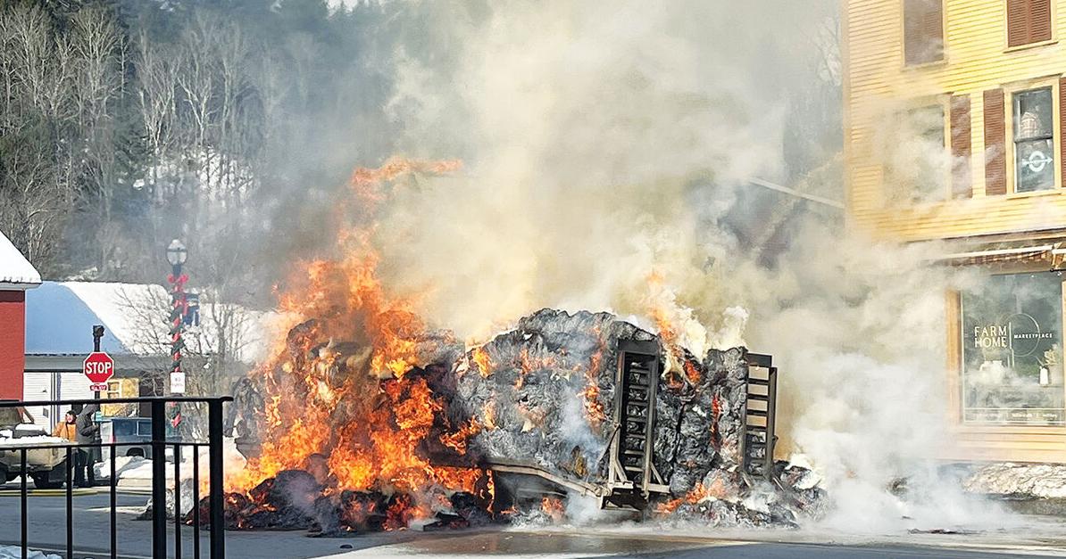 On Main Street: Trailer of hay on fire wreaks havoc | Local News ...