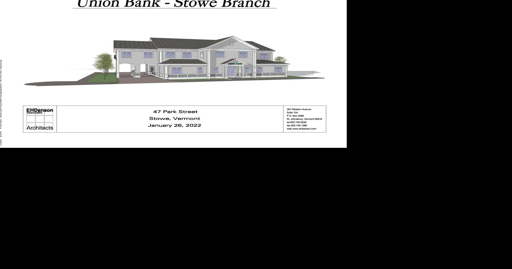 In Stowe: Union Bank to expand, print shop to leave | Local News ...