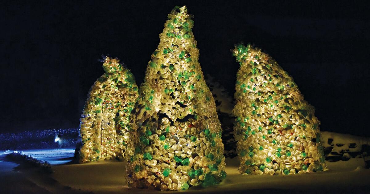 We three trees of recycling art | Local News | vtcng.com