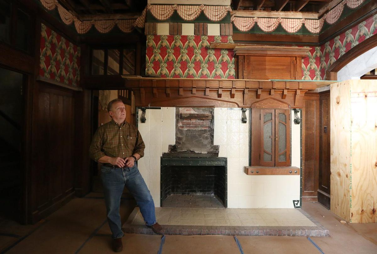 Inside Waco's Castle during renovations of 2016