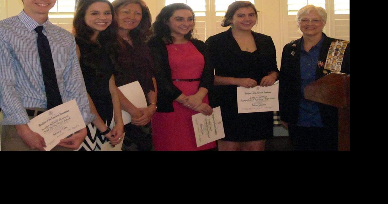 DAR Good Citizens recognized