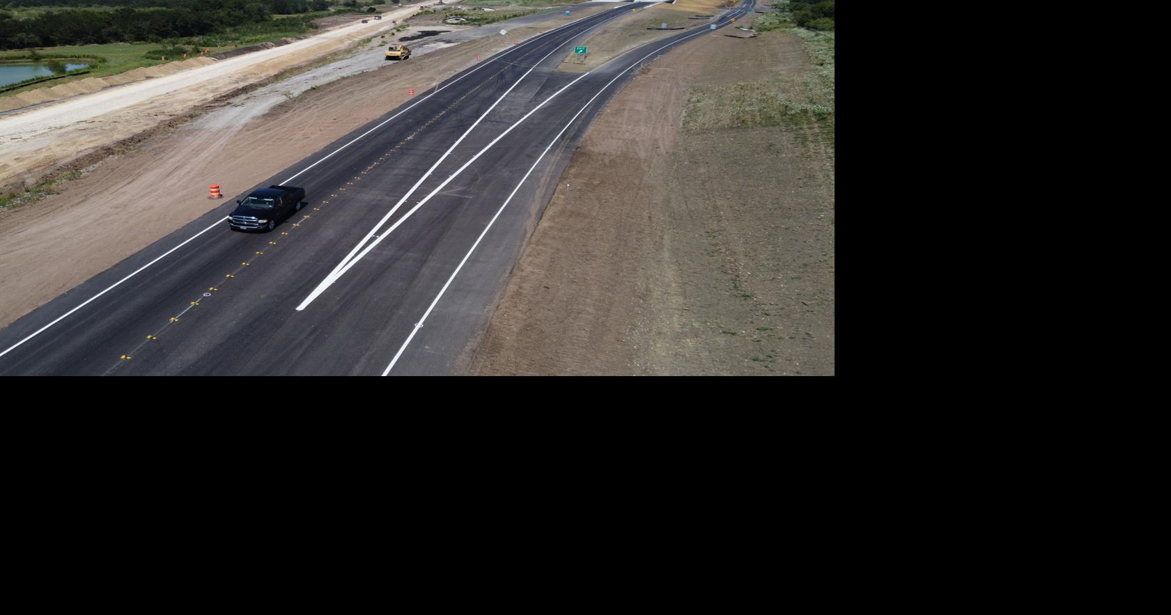 New highway bypass starts carrying traffic around Hubbard