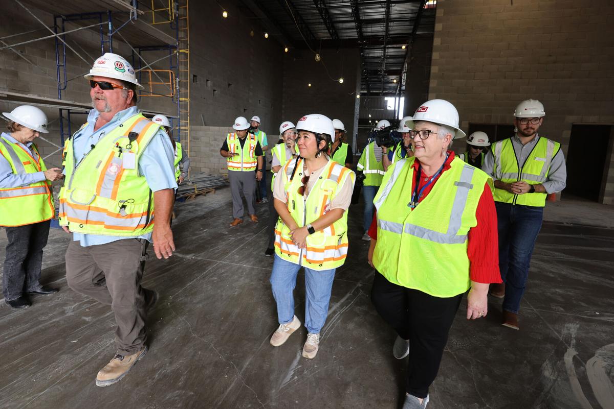 Builders lead look at Waco High midway through construction