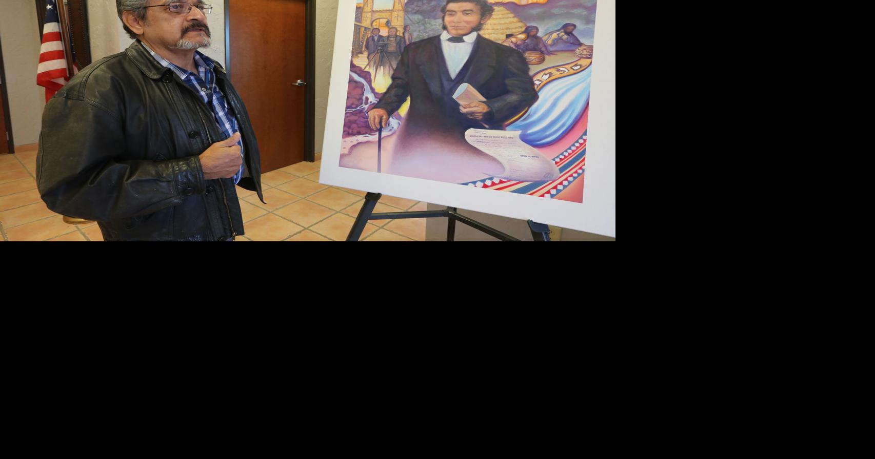 Painting of Waco founder finds home at Hispanic Chamber of Commerce