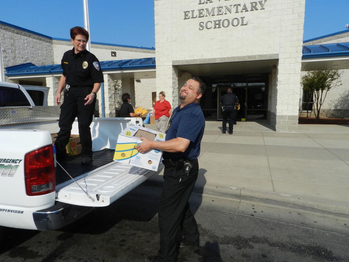 Bellmead police drop off school supplies at La Vega Elementary School ...