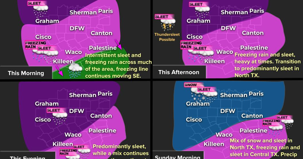 Extreme cold warning for Waco extended, icing possible Sat.