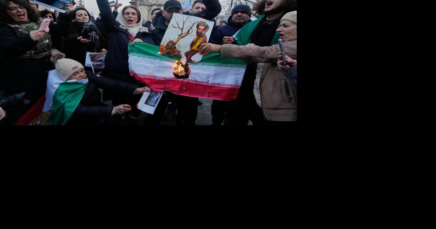 People rally around the world in support of protests in Iran, in photos