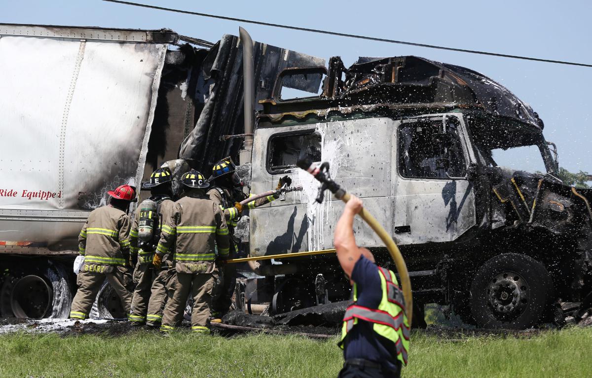 Tractor-trailer fire near Bellmead closes I-35