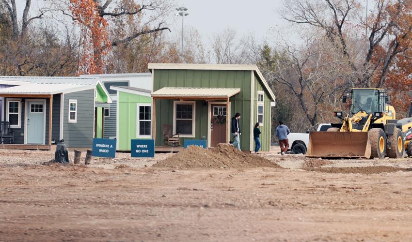 Little houses arriving at Mission Waco's Creekside Village
