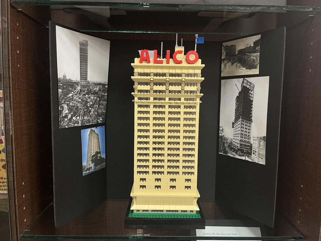 1,913-piece Lego ALICO Building on display at West Waco Library