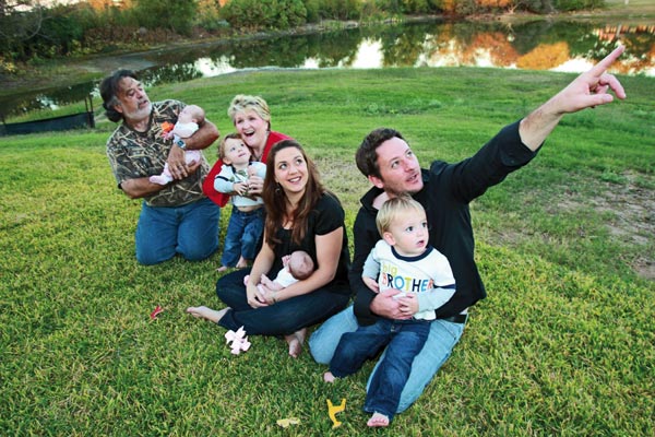 Family togetherness: 2 families, 3 generations under 1 roof