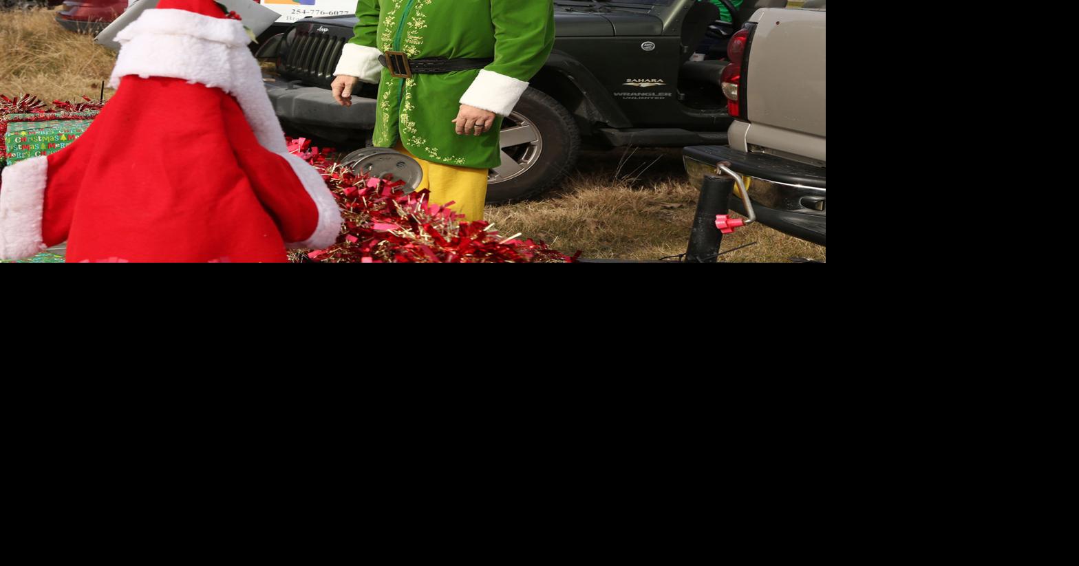 Elf on a parade float