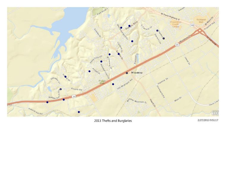 Woodway police mapping crime