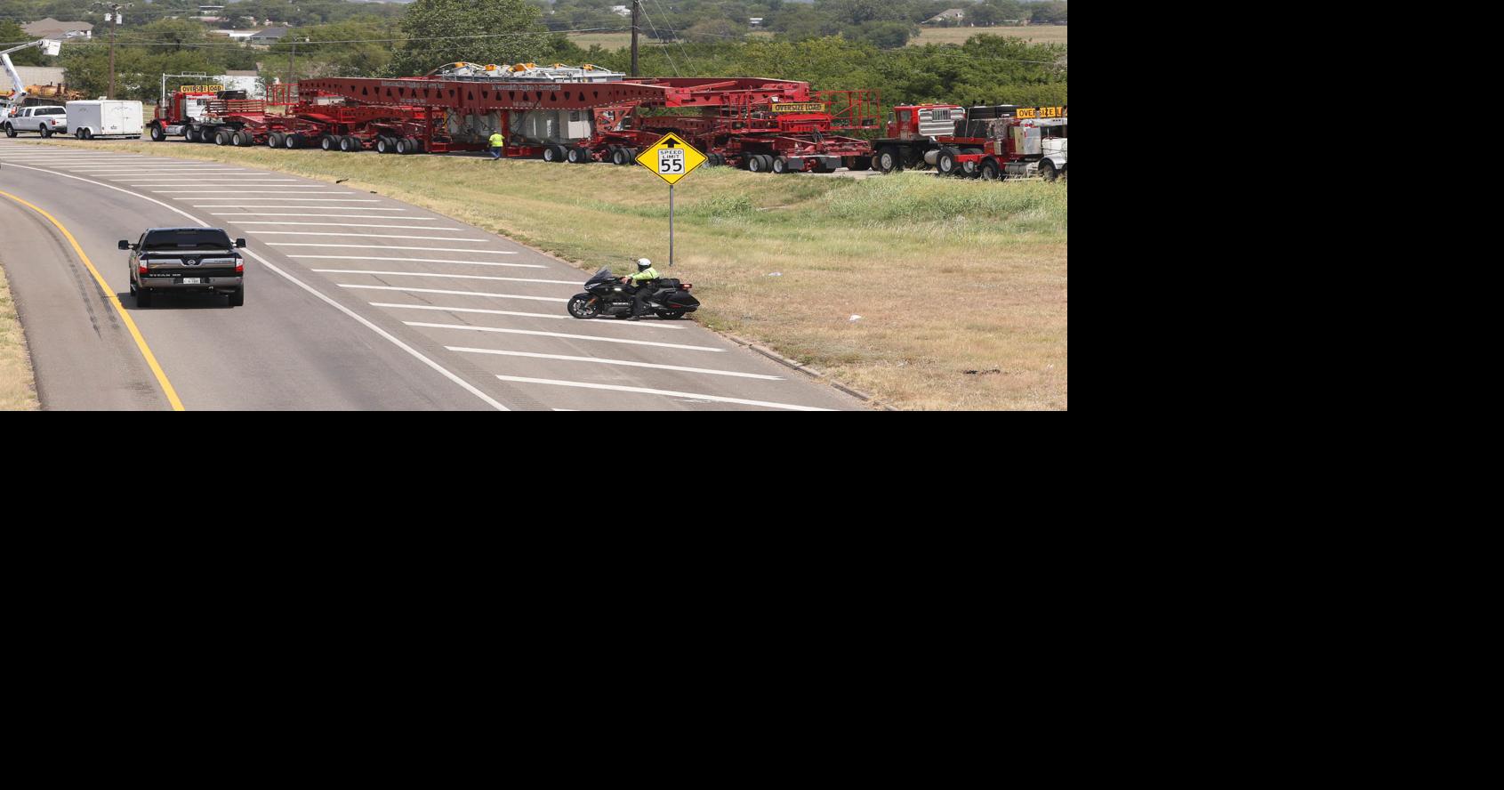 Oversized load snarls traffic over Twin Bridges