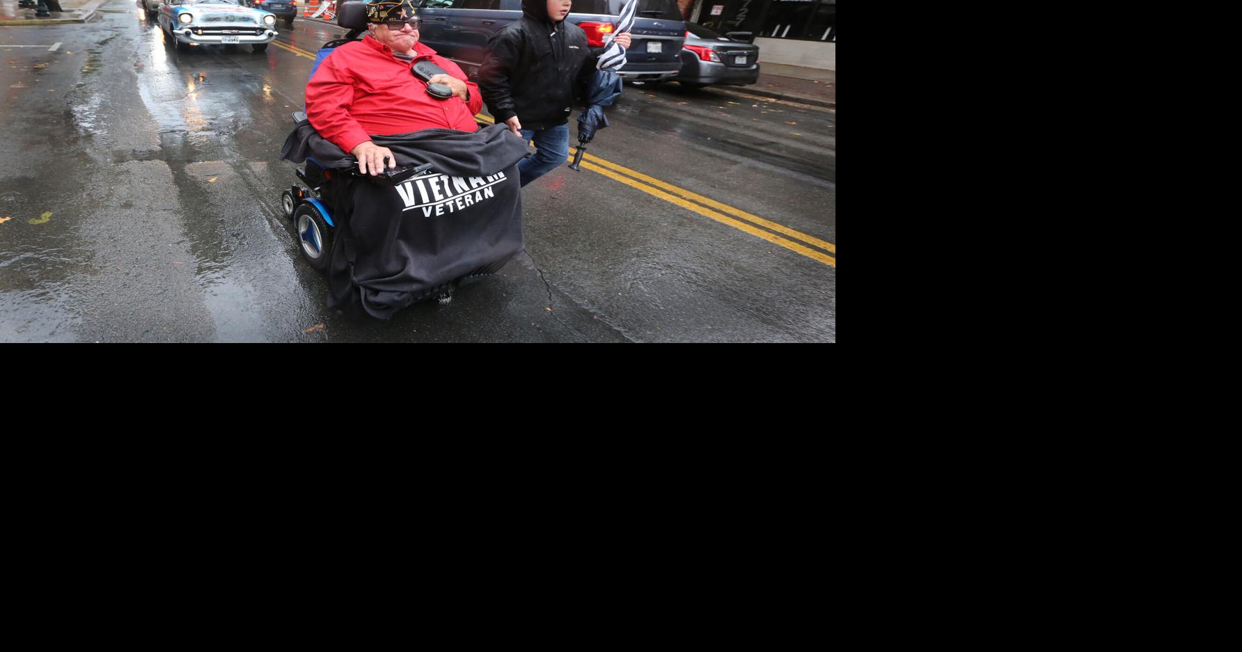 Veterans advocate runs rain-canceled Waco parade on a scooter