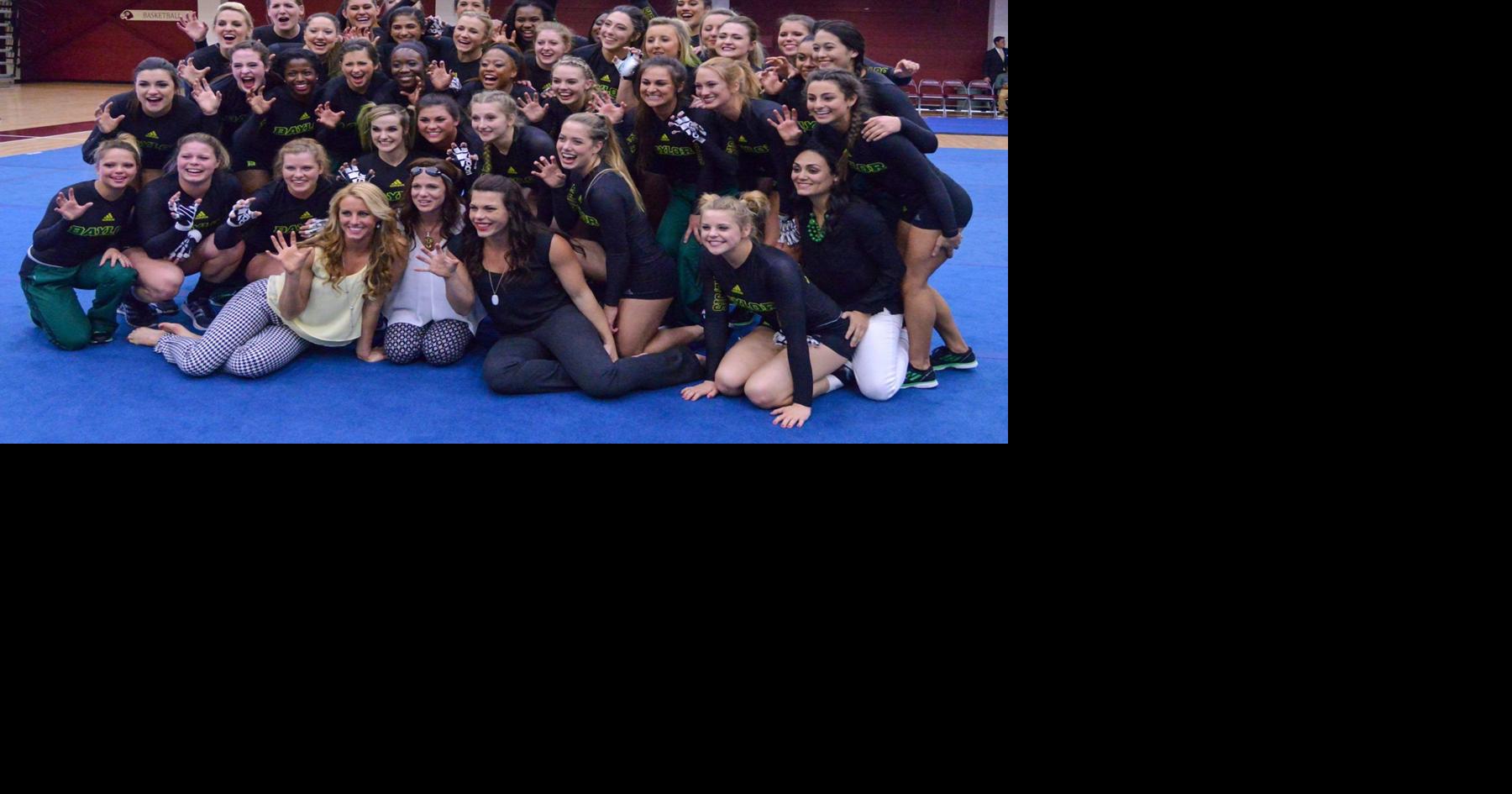 Jumping for joy: Baylor acrobatics/tumbling squad had fun while winning