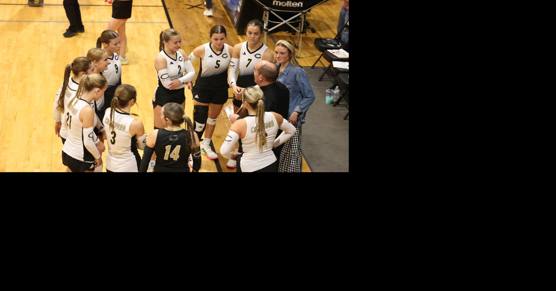 Clifton, Crawford, Blum - Centex volleyball at UIL state