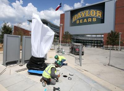 RG3 statue arrives at McLane Stadium, ready for unveiling