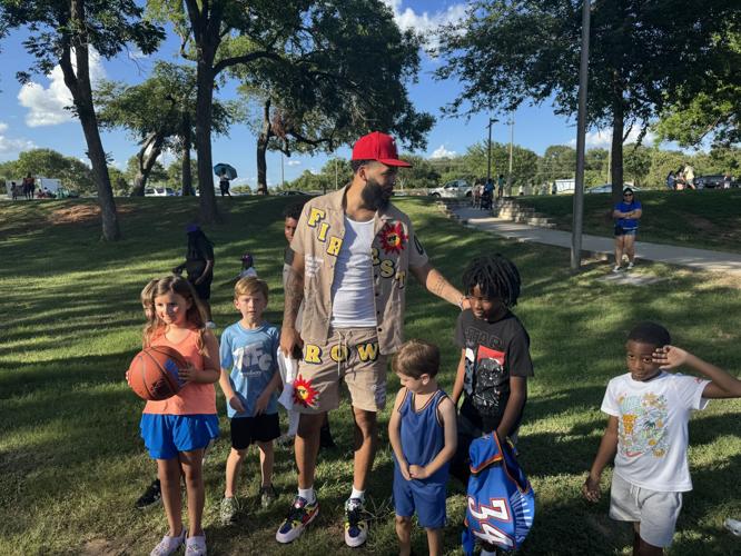 Waco's Kenrich Williams celebrates bringing NBA title home