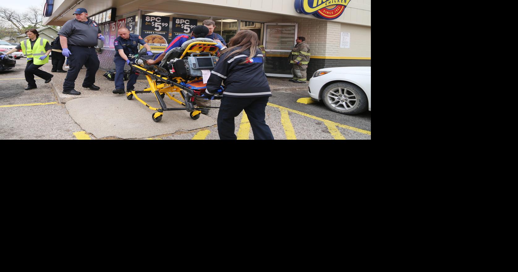 Driver hits fast-food restaurant, injures 2 employees