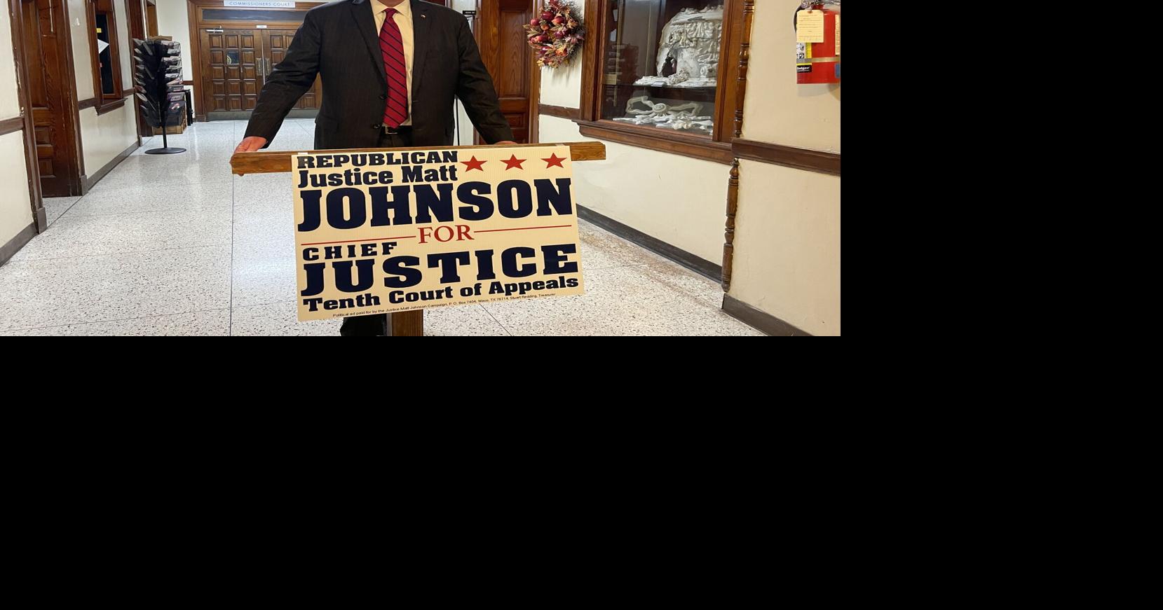 Matt Johnson to run for chief of Texas 10th Court of Appeals